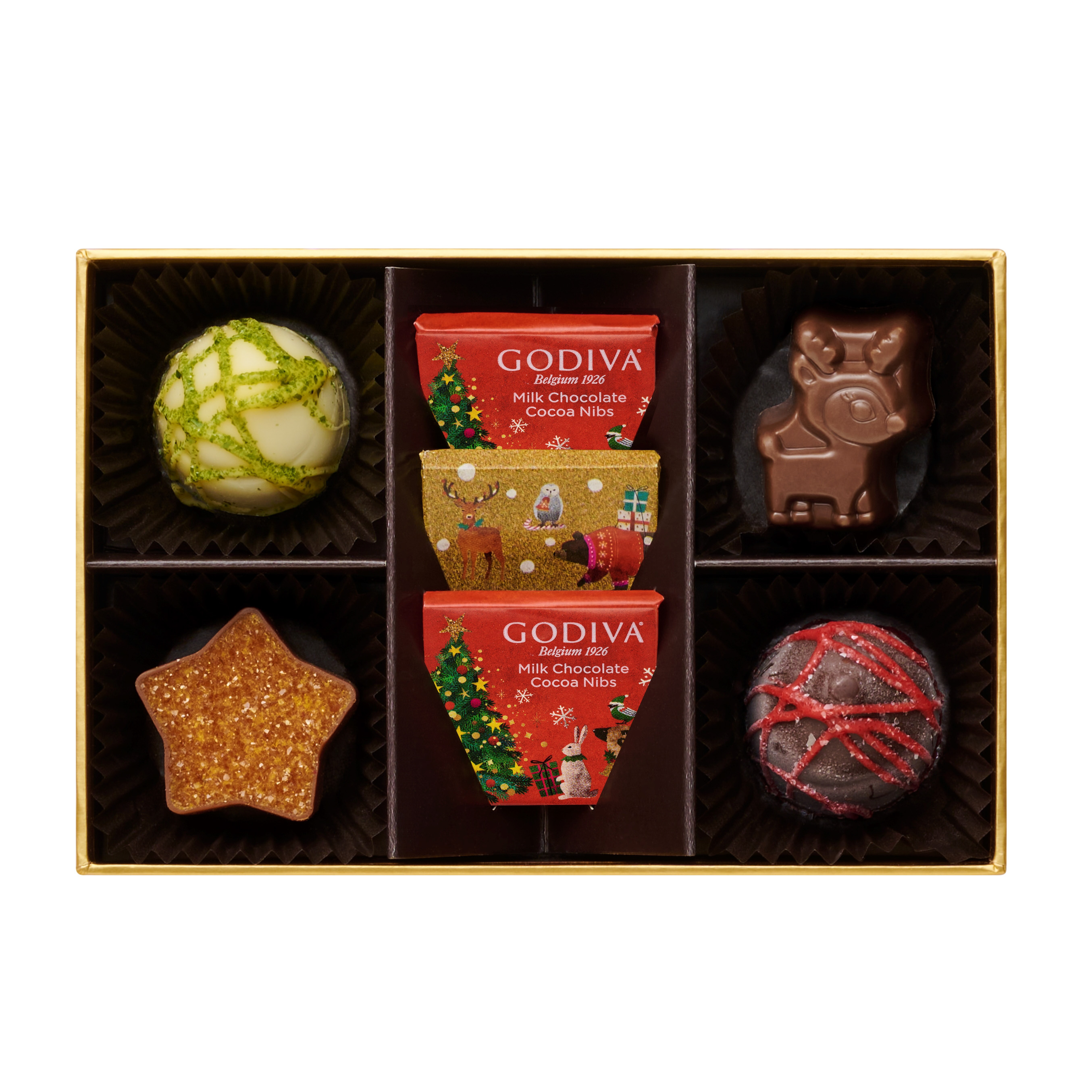 星降る森のクリスマス アソートメント 7粒入り | GODIVA（ゴディバ）のプレゼント・ギフト通販 | TANP（タンプ）